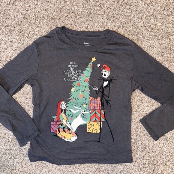 Disney | Shirts & Tops | Disney Nightmare Before Christmas Kids Ls Top ...